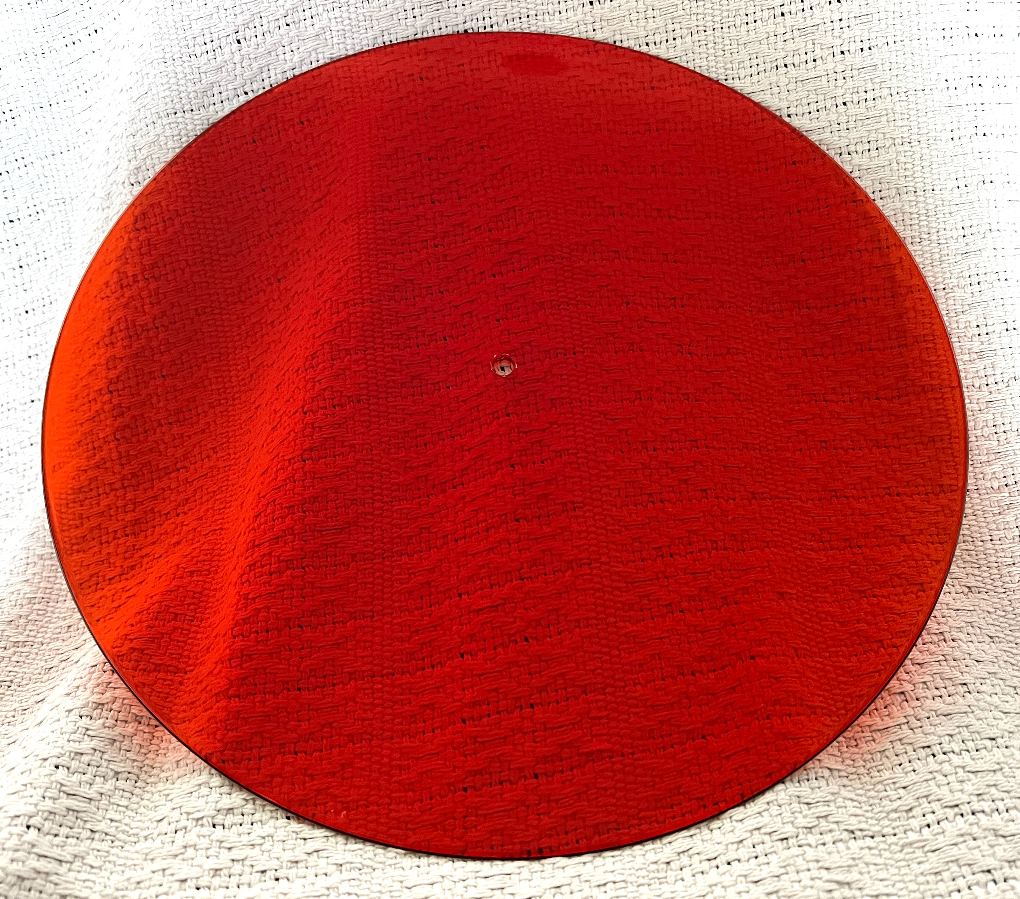 12 Inch Red Transparent Vinyl Record 180g – CamCuts Vinyl Record Cutting